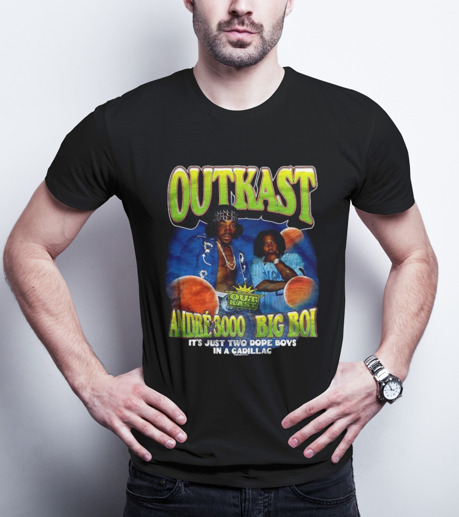 OutKast André 3000 Big Boi It's Just Two Dope Boys In A Cadillac T-Shirt