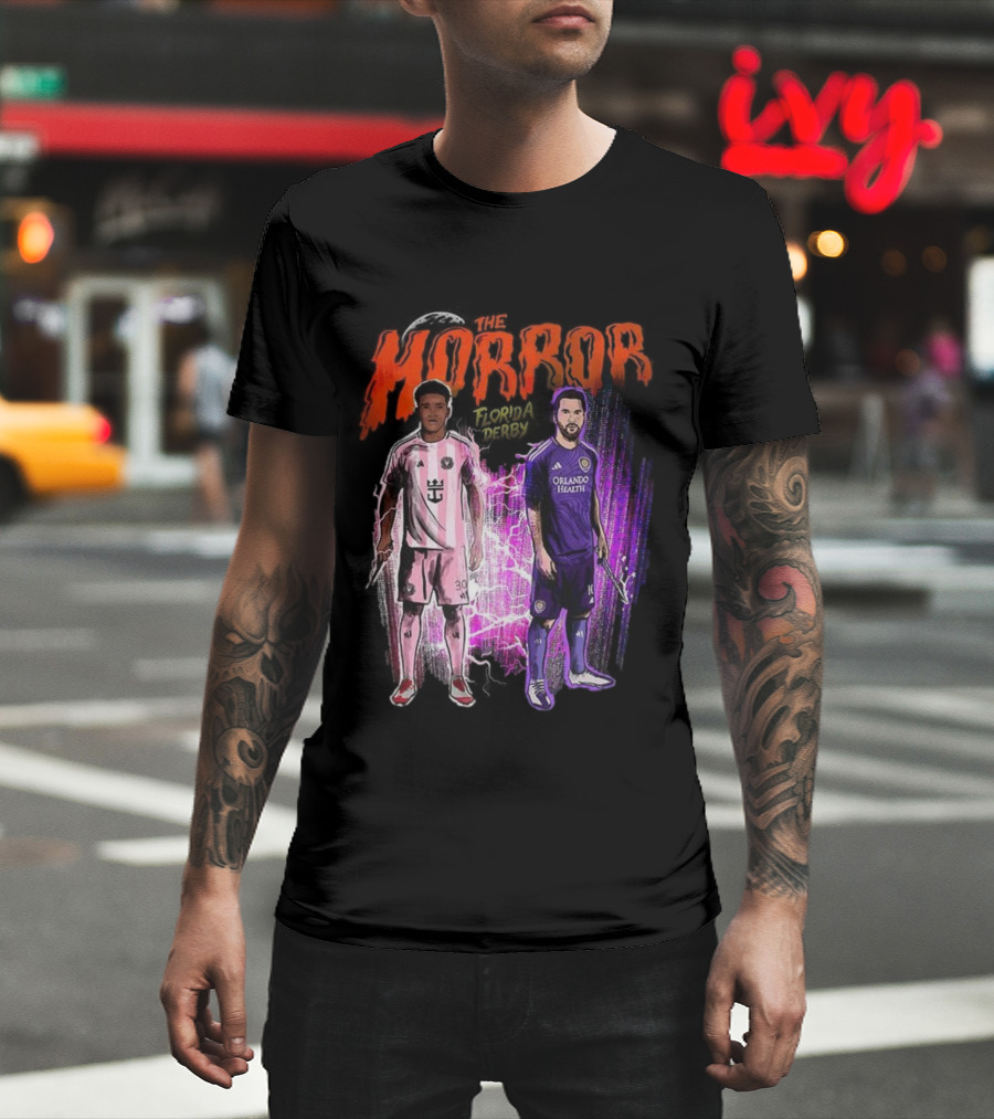 Florida Derby Horror Halloween With Miami And Orlando Players T-Shirt