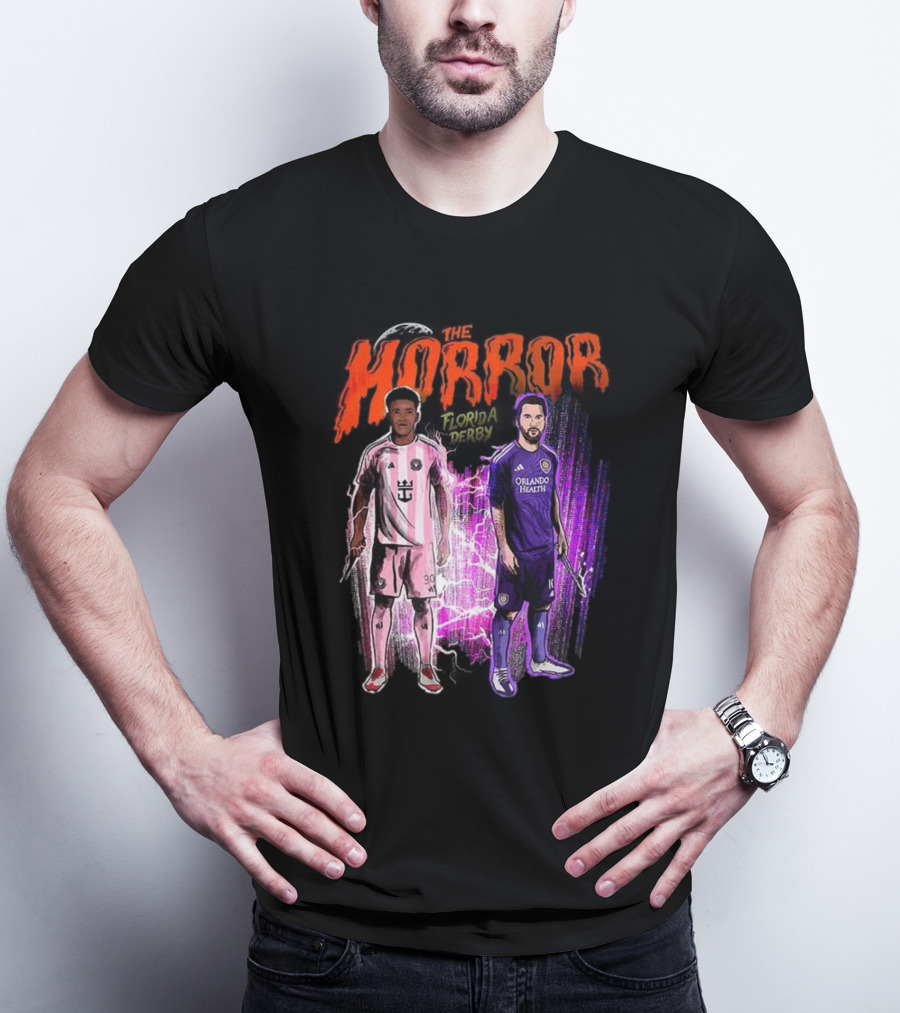 Florida Derby Horror Halloween With Miami And Orlando Players T-Shirt