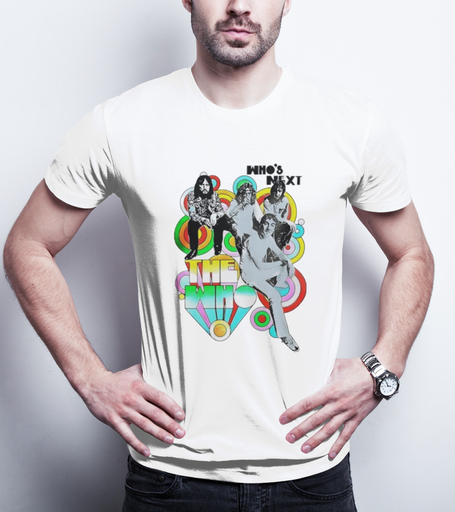 The Who Who's Next Band Members Psychedelic Circles T-Shirt