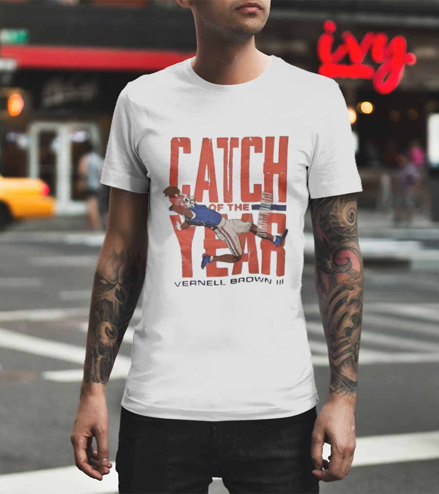 Vernell Brown III Catch Of The Year Football Action T-Shirt