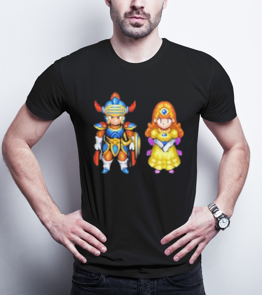 Dragon Quest I & II HD-2D Remake Hero And Princess Character Graphics T-Shirt