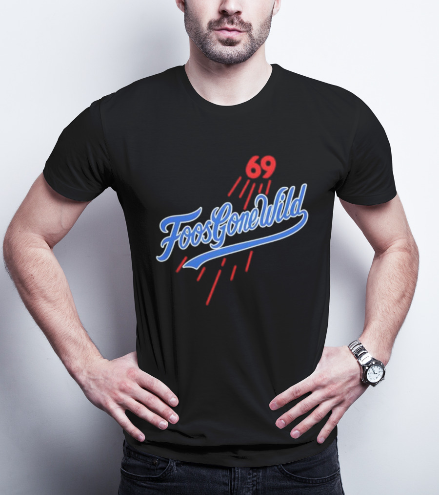 Foos Gone Wild 69 Los Angeles Dodgers Saca LA Bolsita T-Shirt