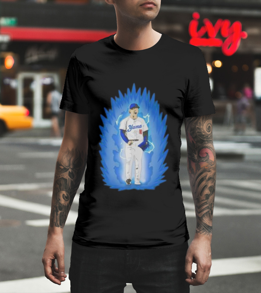 Yoshinobu Yamamoto Super Saiyan Yama 18 Los Angeles Dodgers T-Shirt