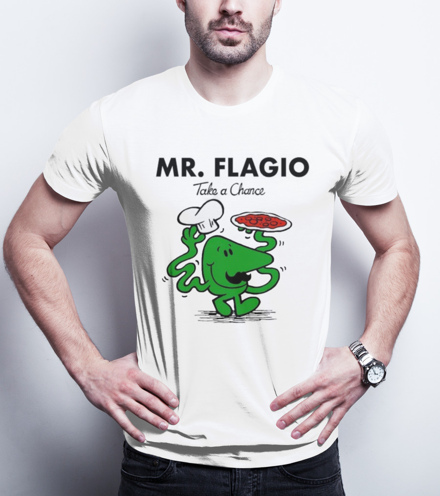 Mr. Flagio Take A Chance Chef Pizza T-Shirt