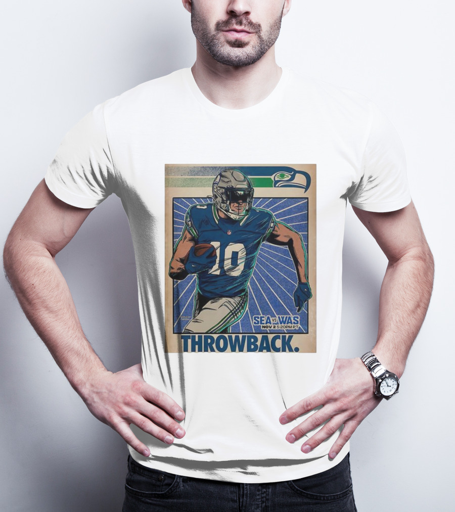 Seattle Seahawks Vs Washington Commanders Nov 2 Throwback NFL 2025 T-Shirt