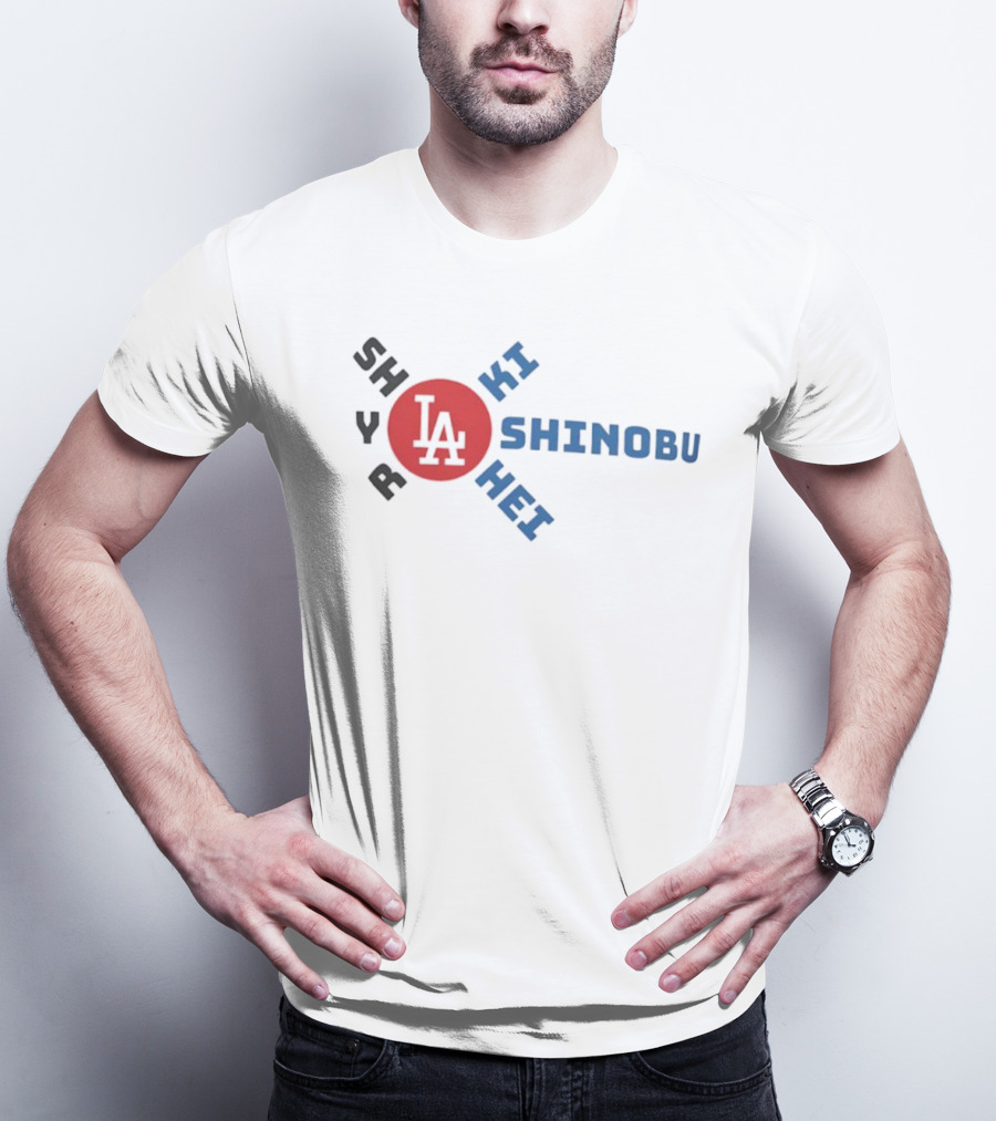 Shohei Roki Shinobu Hei LA Japan Baseball T-Shirt