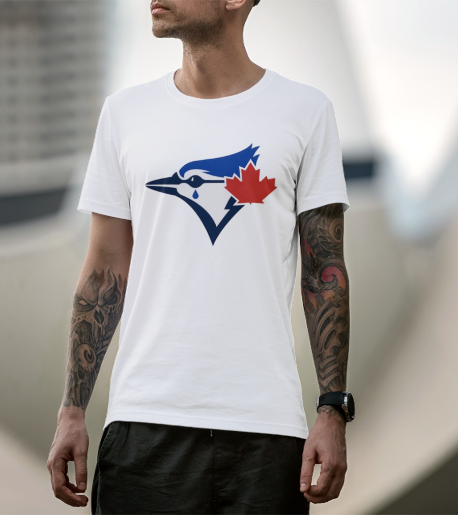 Toronto Blue Jays Maple Leaf Logo With Tear Drop T-Shirt