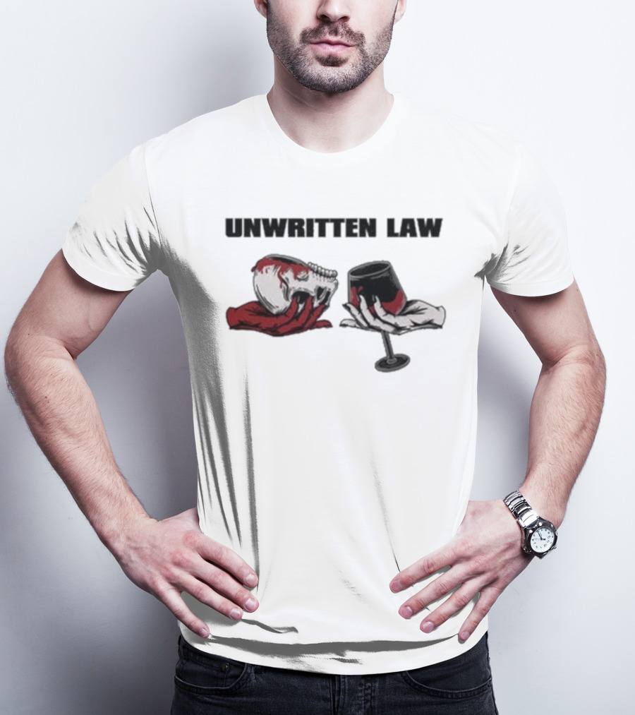 Unwritten Law Beggars Skull And Wine Glass Graphic T-Shirt