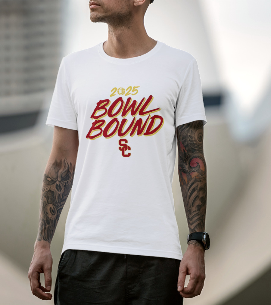 2025 USC Trojans Bowl Bound Football SC T-Shirt
