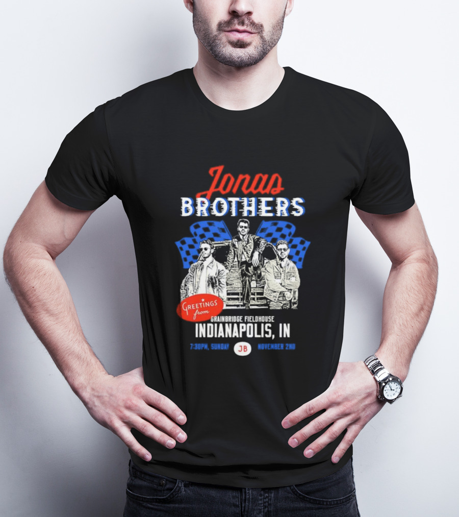 Greetings From Jonas Brothers Indianapolis IN Sunday JB Your Hometown T-Shirt