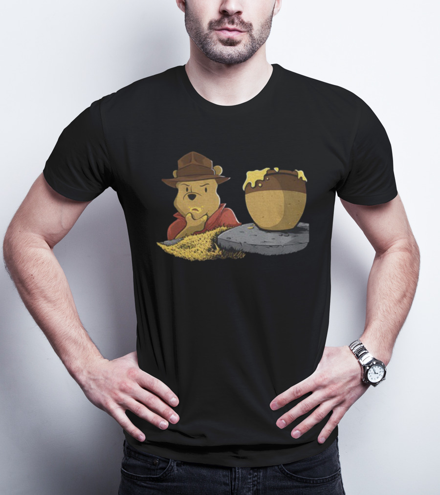 Winnie The Pooh Indiana Jones Raider Of The Bad Honey Adventure T-Shirt