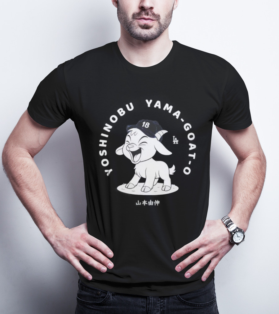 Yoshinobu Yamamoto GOAT 18 Los Angeles Dodgers T-Shirt