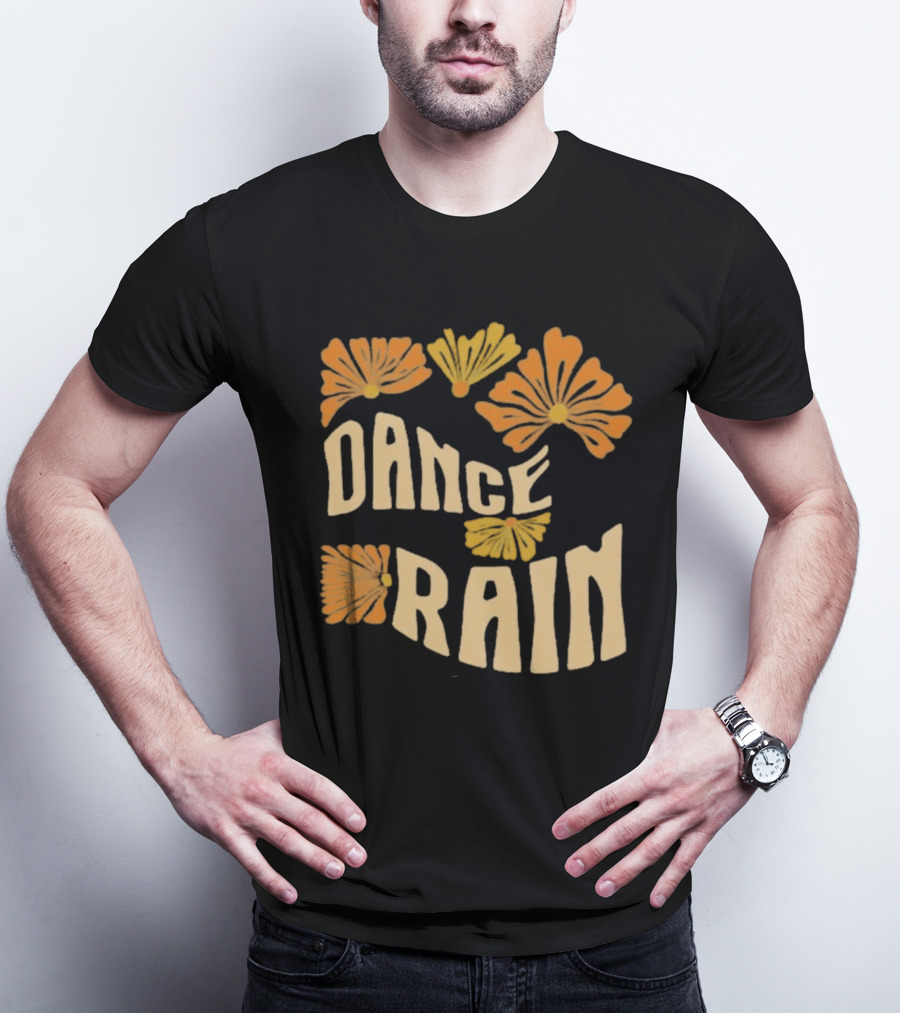 Charles Wesley Godwin Dance Rain Floral Pattern T-Shirt