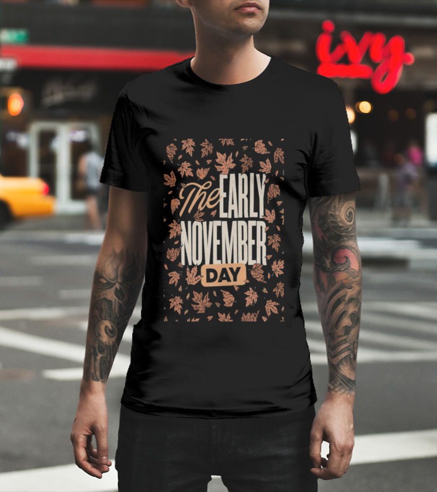 The Early November Day Leaf Pattern 2025 Tour T-Shirt