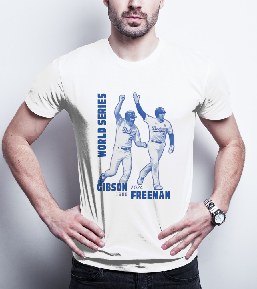 World Series Dodgers Gibson 1988 Freeman 2024 T-Shirt