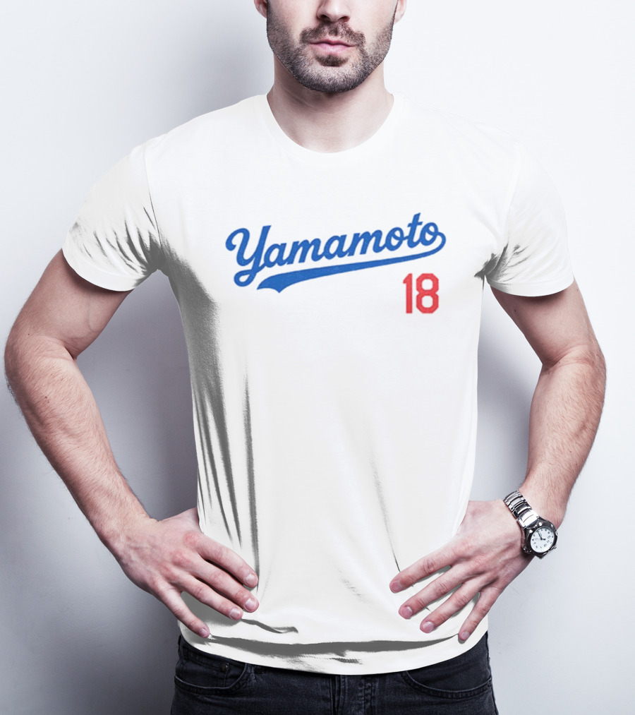 Yamamoto 18 Los Angeles Dodgers MLB Baseball World Champions T-Shirt