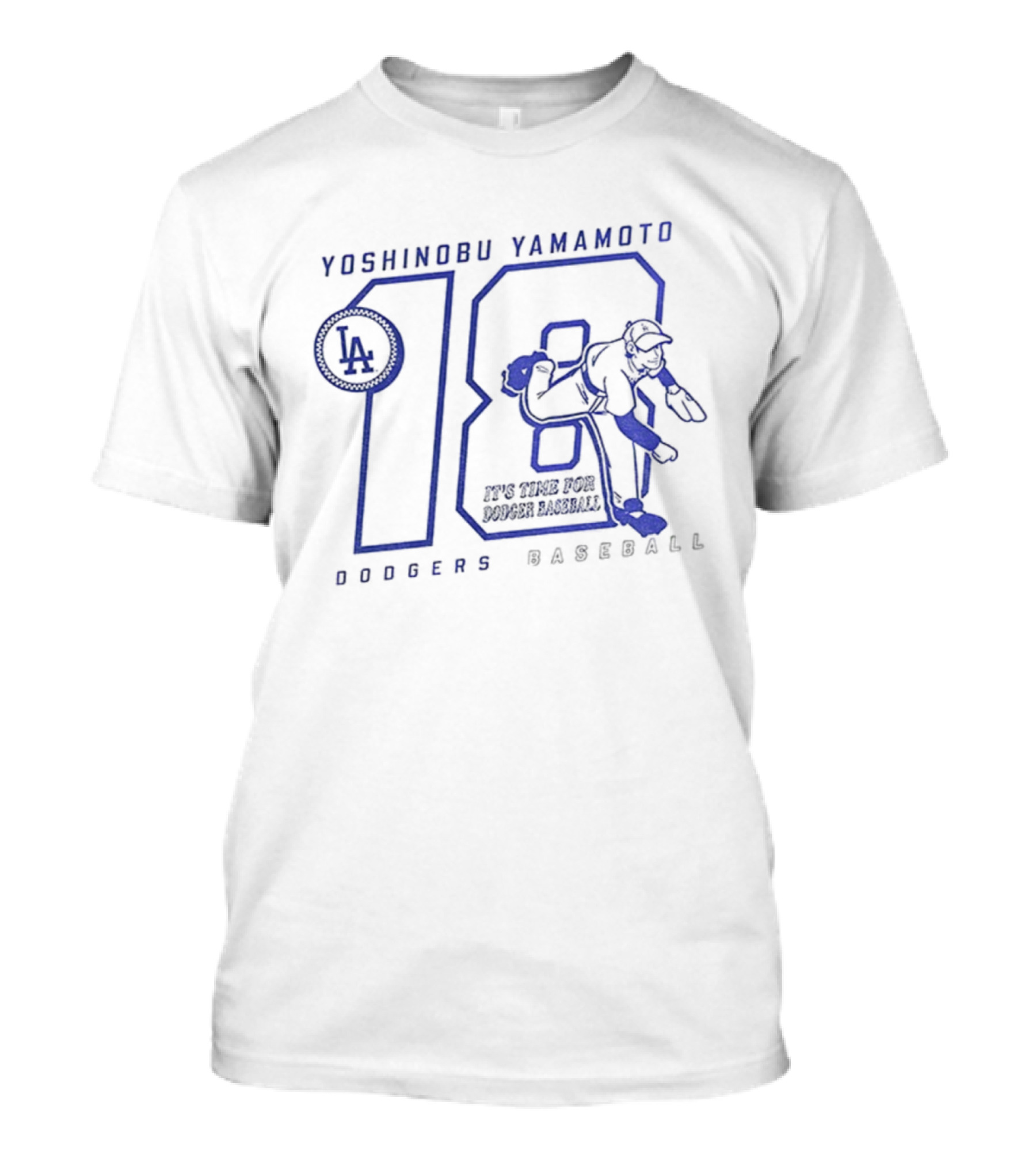 Yoshinobu Yamamoto 18 Los Angeles Dodgers Baseball MLB 2025 T-Shirt