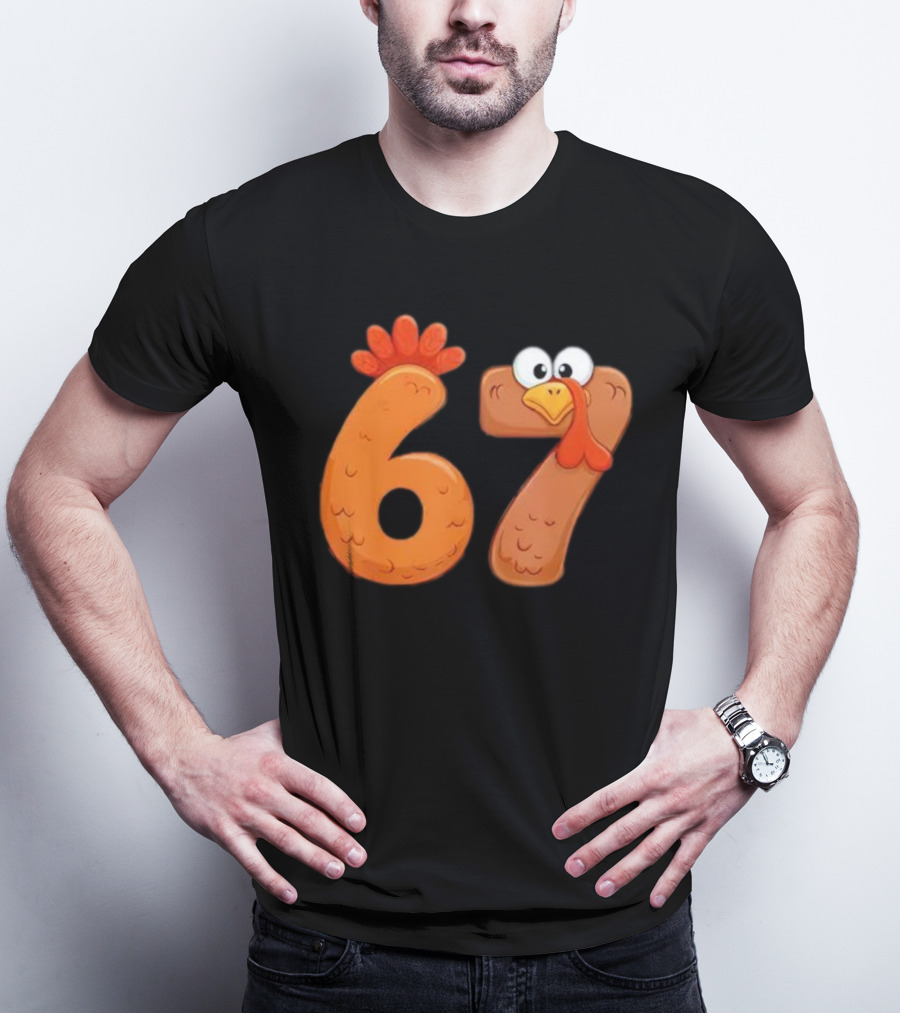 67 Thanksgiving Turkey Cool Fall Farm Fun T-Shirt