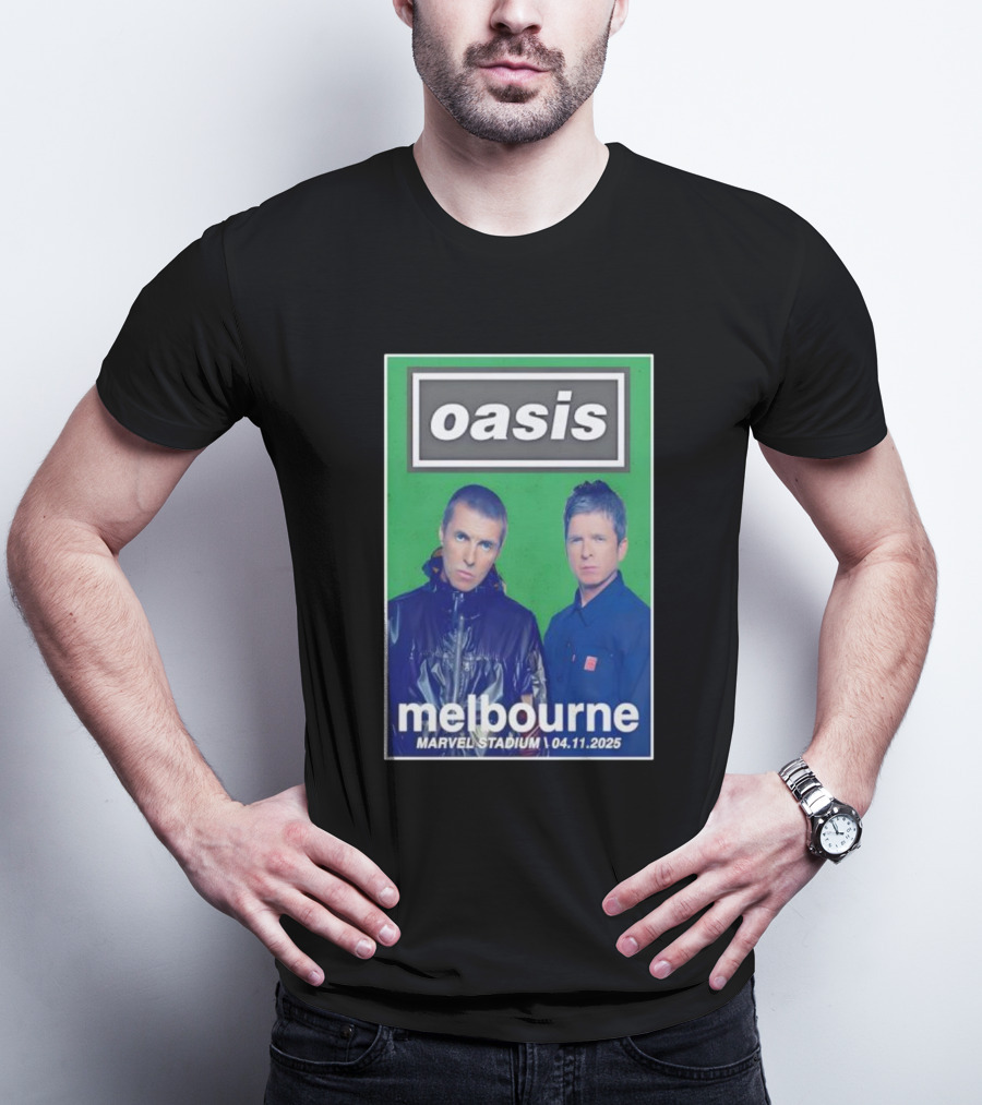 Oasis Melbourne November 4 2025 Marvel Stadium T-Shirt