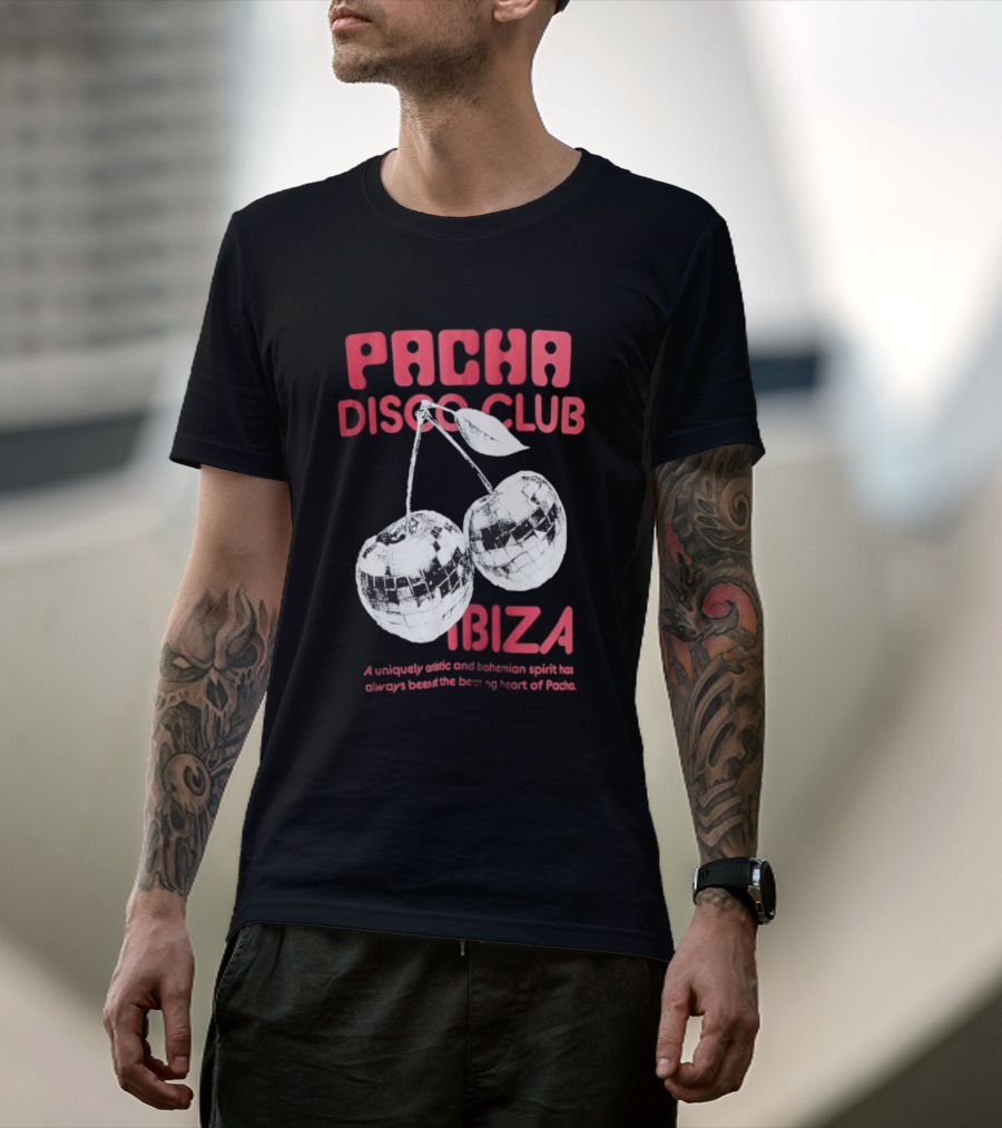 Pacha Disco Club Ibiza Cherry Mirror Balls Unique Vibe T-Shirt