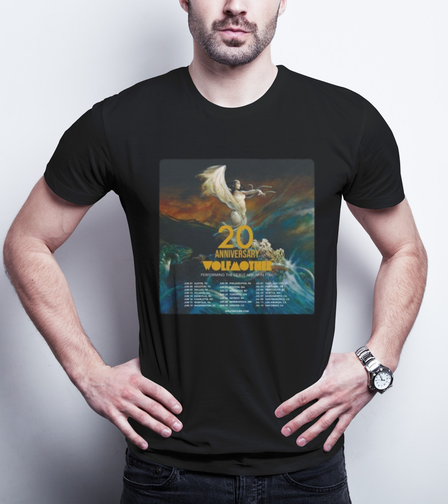 Wolfmother 20th Anniversary Performing Debut Album In Full 2026 USA Tour Dates T-Shirt