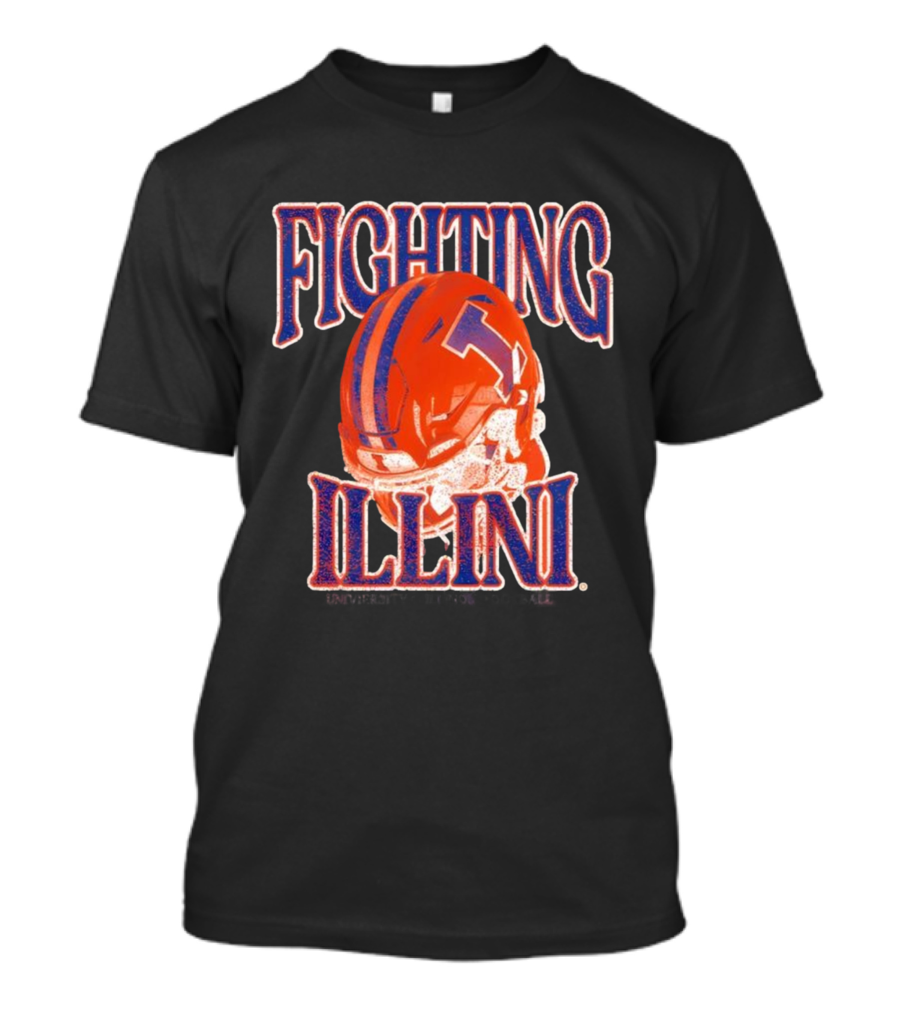 Fighting Illini Football Helmet Classic Design T-Shirt