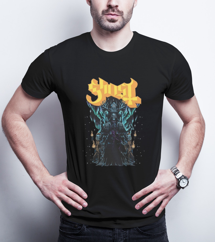Ghost Solstace King Gothic Throne Artwork T-Shirt