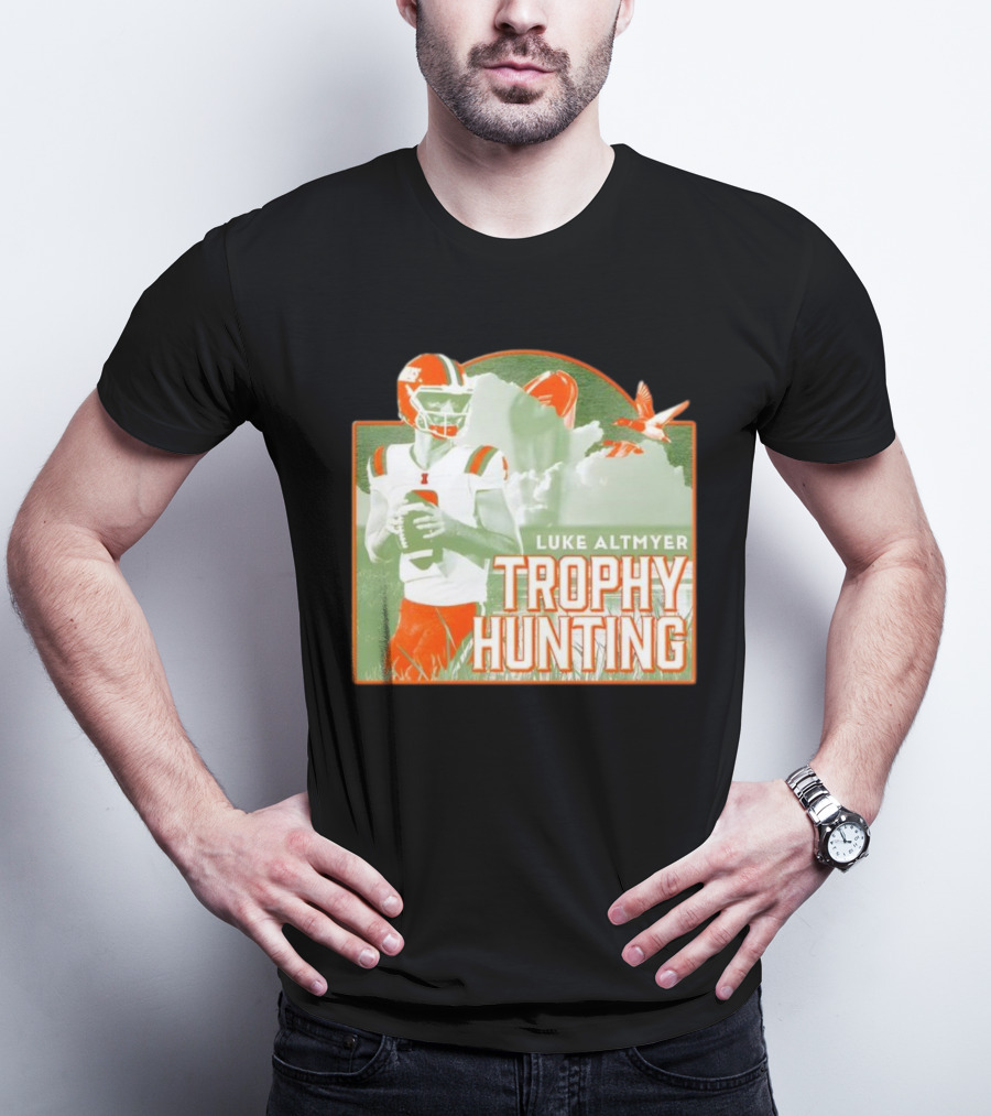 Luke Altmyer Illinois Trophy Hunting Quarterback Football T-Shirt