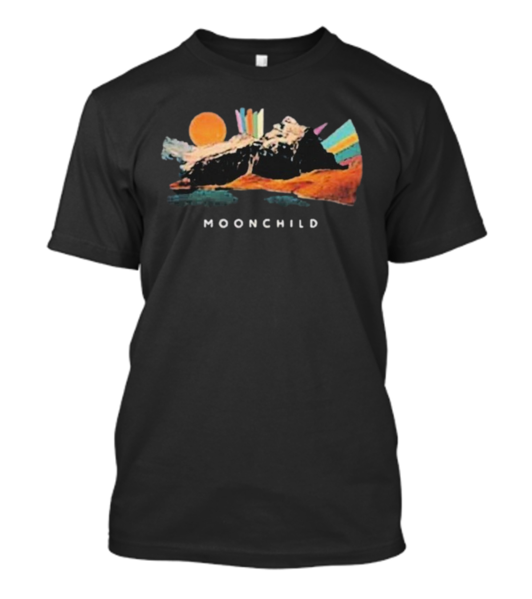 Moonchild Psychedelic Mountain Sunset T-Shirt