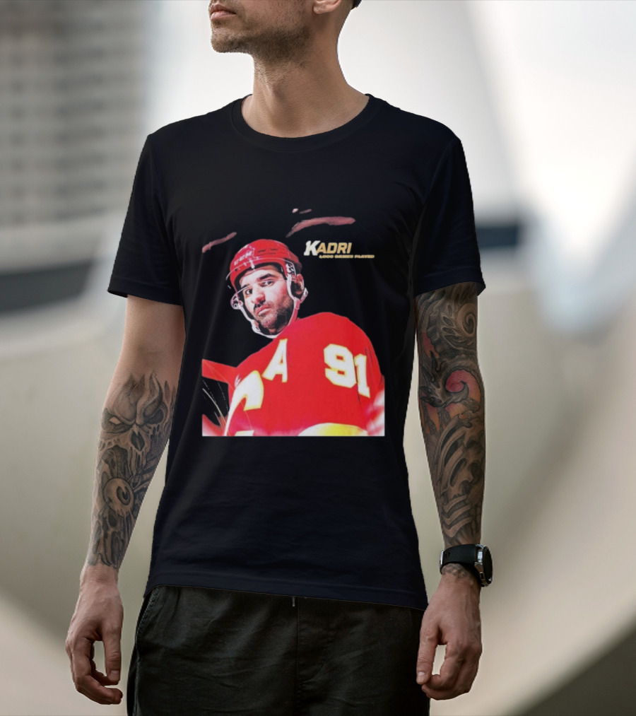 Kadri Calgary Hockey 91 Achievement Milestone T-Shirt