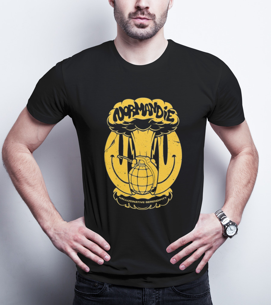 Normandie Hallucinative Serendipity Bomb Retro Style T-Shirt