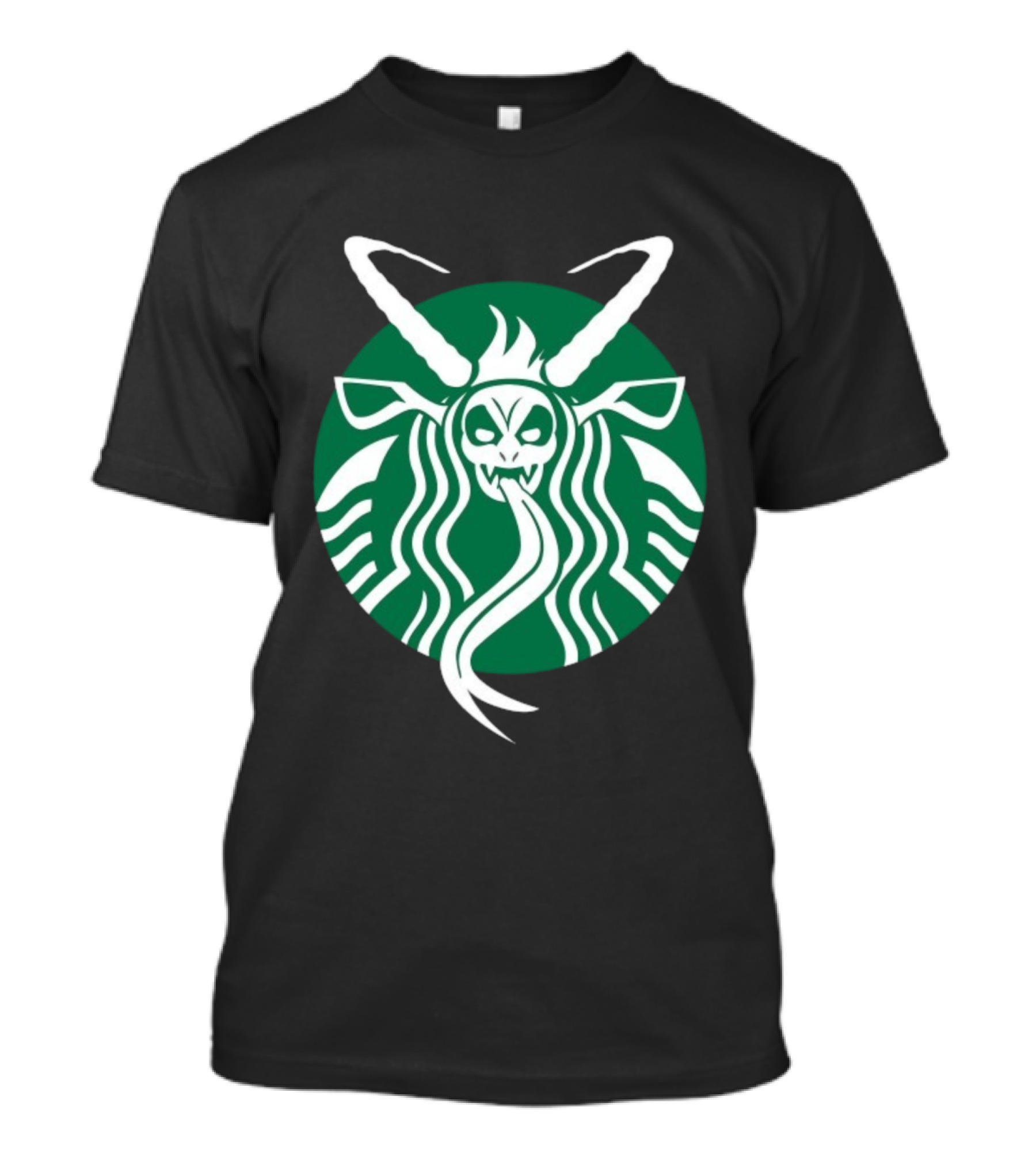 Starbucks Krampuspresso Christmas Coffee Monster Design T-Shirt
