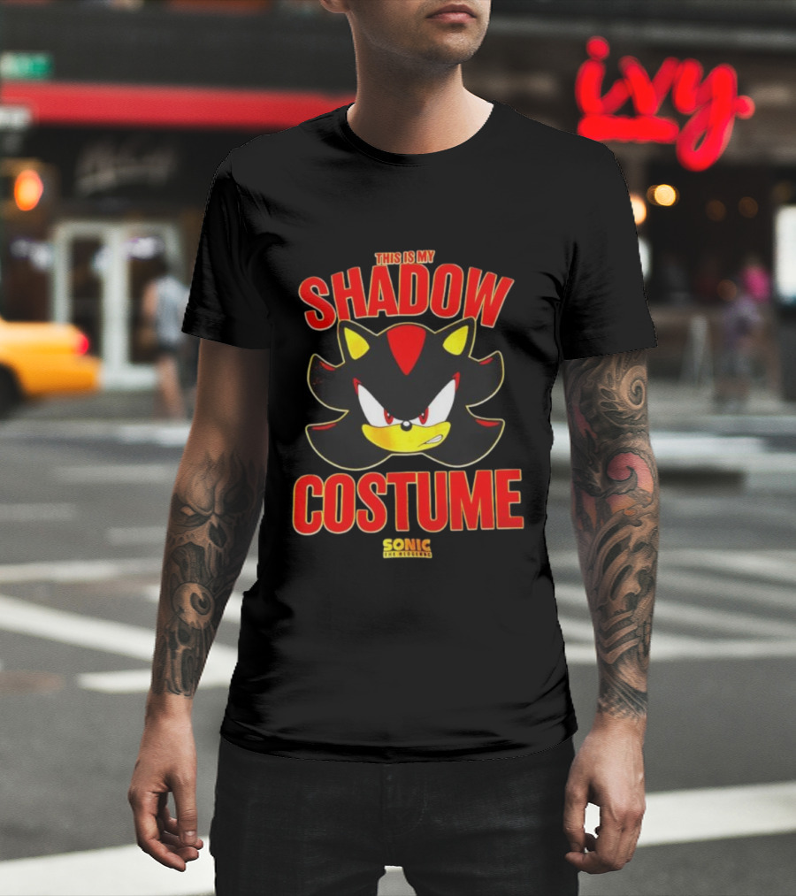 This Is My Shadow Costume Sonic The Hedgehog Halloween T-Shirt