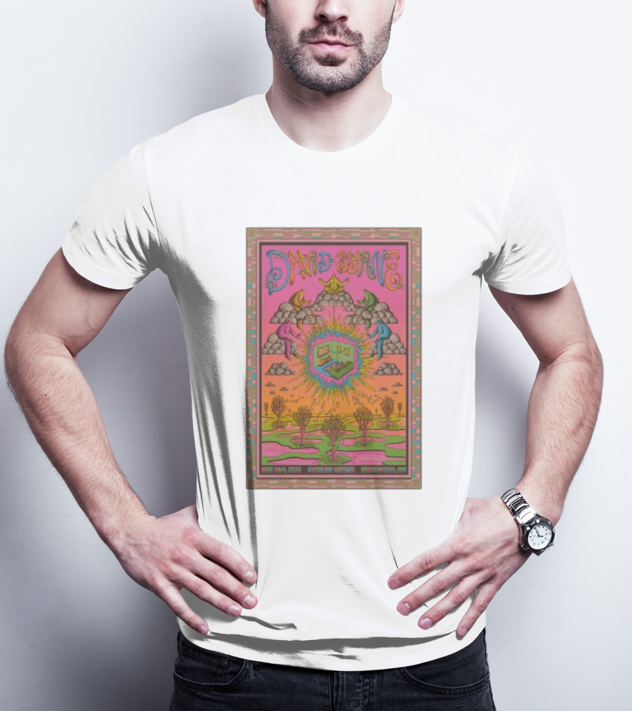 David Byrne Psychedelic Orpheum Theatre Minneapolis MN November 3-4 2025 Vibrant Event Imagery T-Shirt
