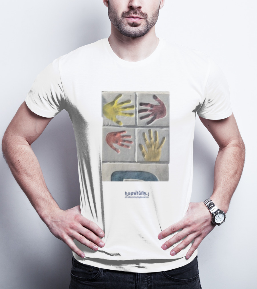 Loyle Carner Hopefully Hands Colorful Handprints T-Shirt