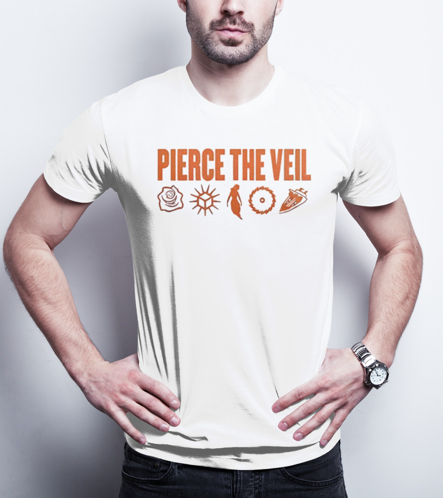 Pierce The Veil 2026 World Tour Symbols Icons Collection T-Shirt