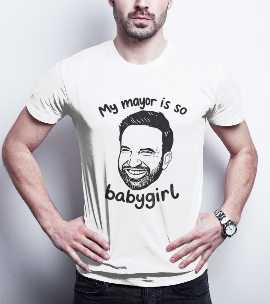 My Mayor Is So Babygirl Zohran Mamdani Big Face Smile T-Shirt