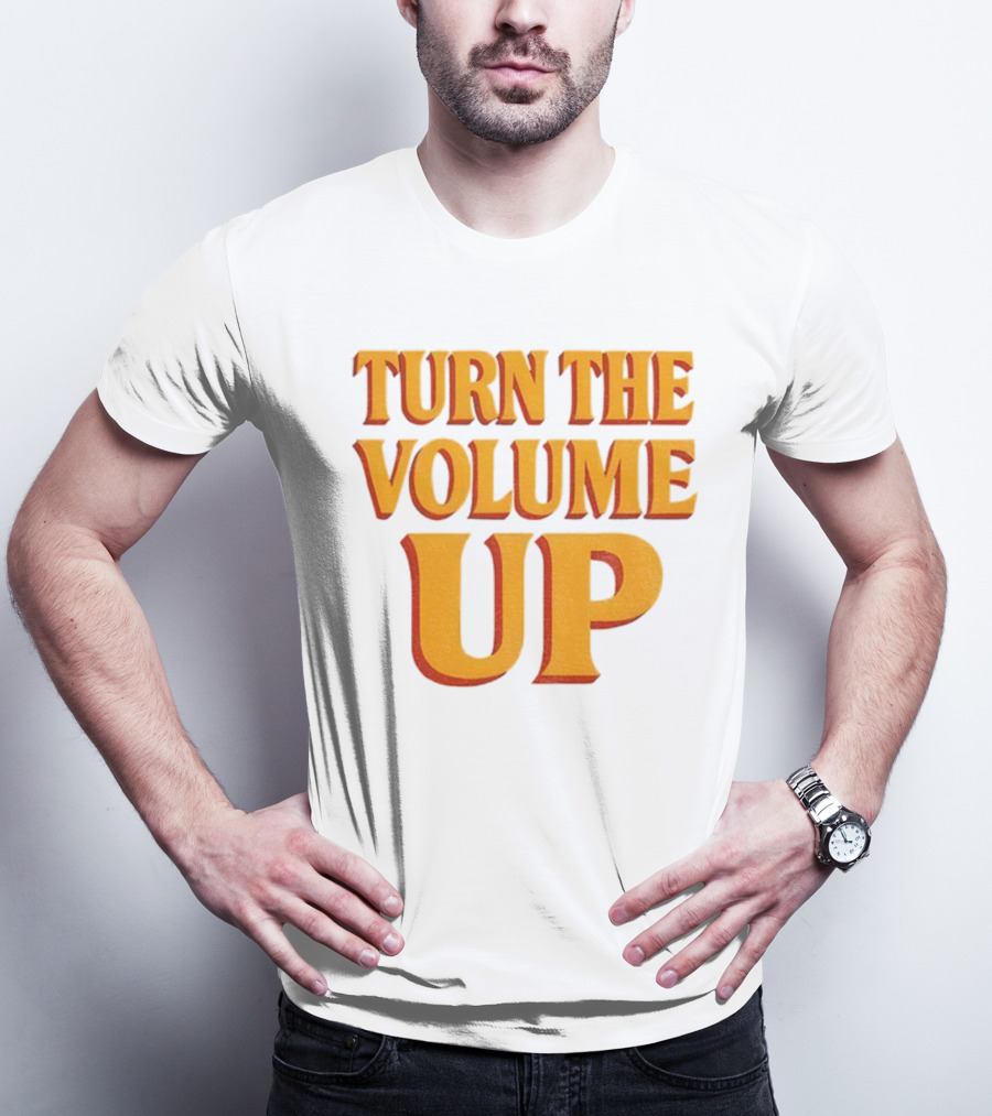 TURN THE VOLUME UP Zohran Mamdani Political Activism Apparel T-Shirt