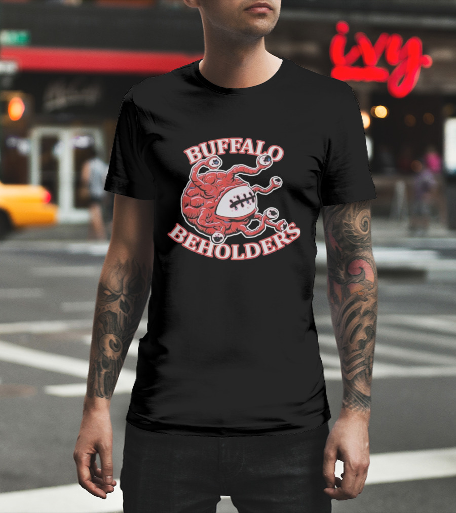 Buffalo Beholders Fantasy Team Eyeball Monster Graphic T-Shirt