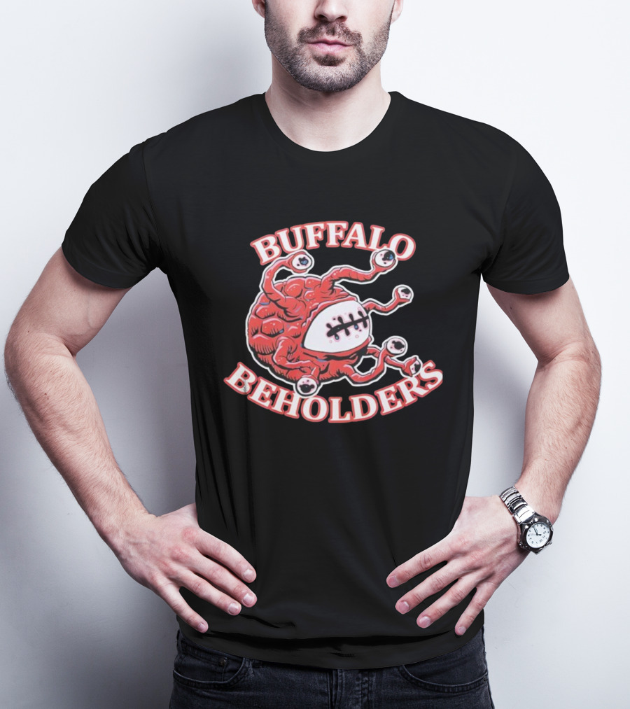 Buffalo Beholders Fantasy Team Eyeball Monster Graphic T-Shirt