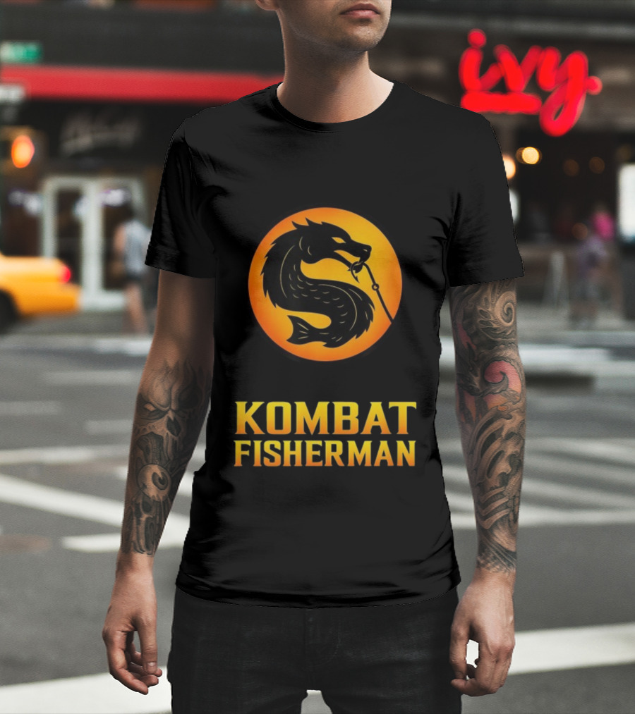 Kombat Fisherman Salmon Fishing Combat Gaming T-Shirt