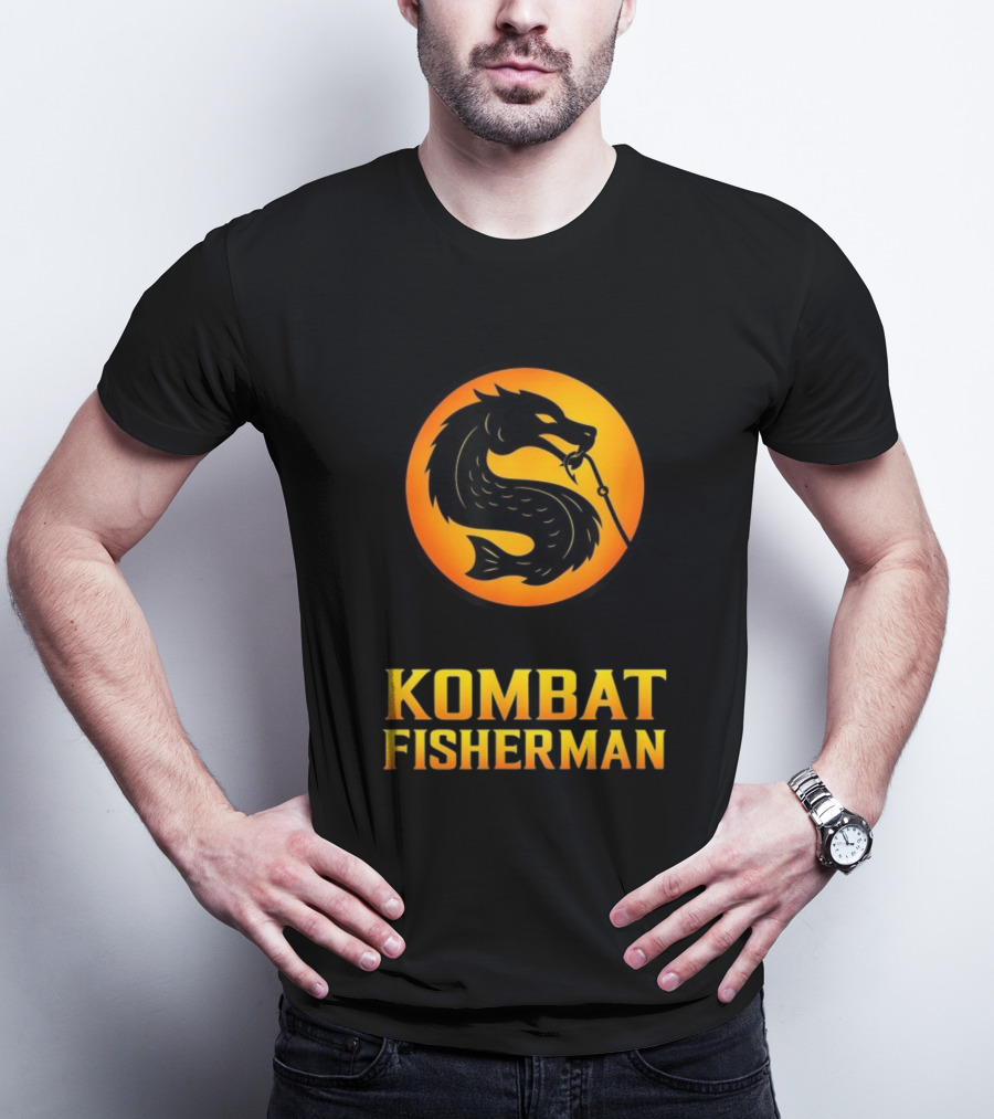 Kombat Fisherman Salmon Fishing Combat Gaming T-Shirt