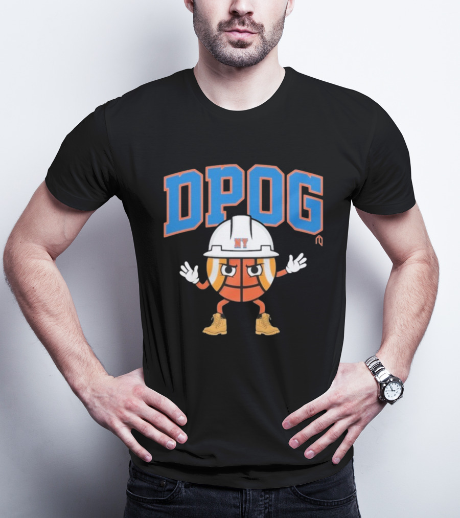 DPOG New York Hard Hat Basketball Character T-Shirt