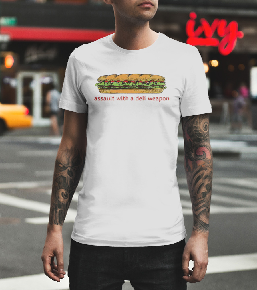 Assault With A Deli Weapon DC Sandwich Thrower Anti Ice Resist Sub Artistry T-Shirt