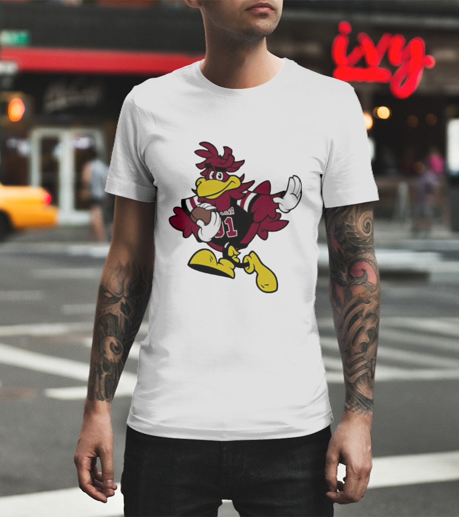 University Of South Carolina Cocky 01 Football Mascot T-Shirt