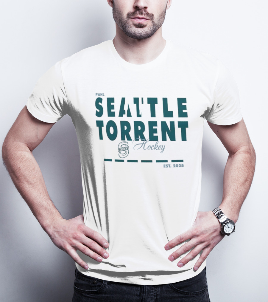 PWHL Seattle Torrent Hockey Team Est. 2025 Classic Sports Style T-Shirt