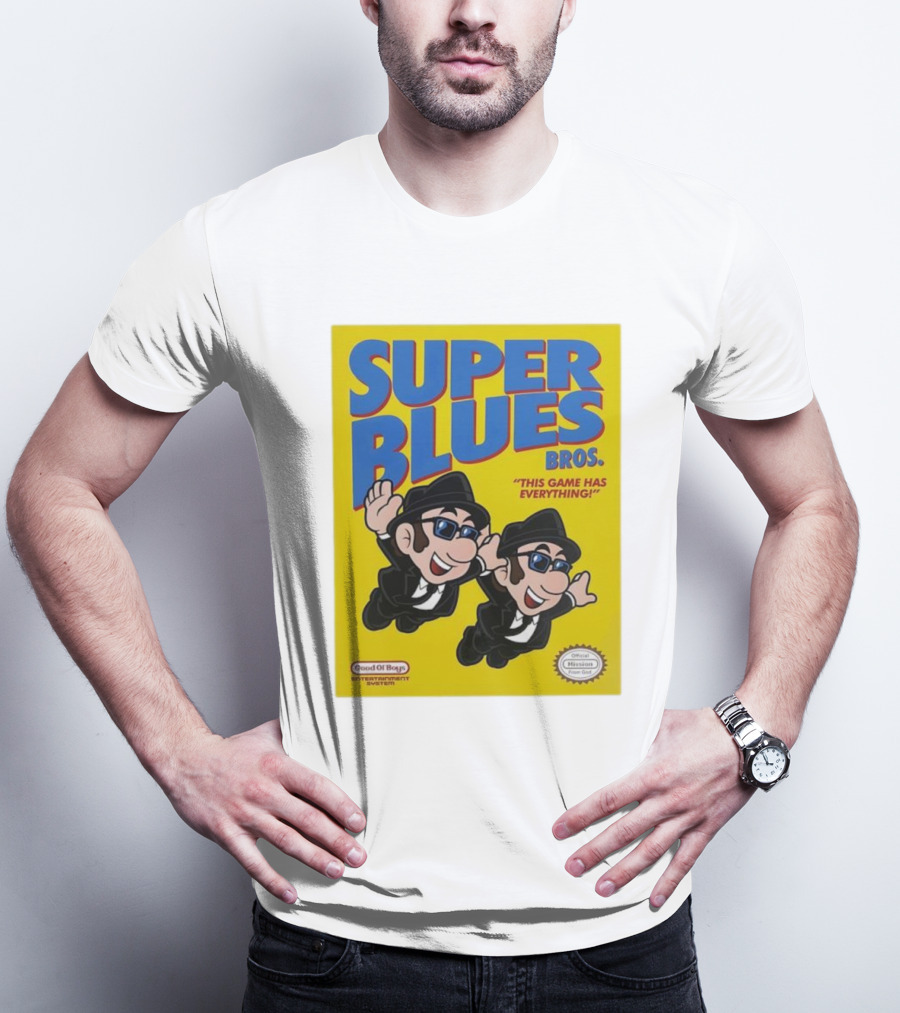 Super Blues Bros This Game Has Everything Good Ol Boys Entertainment System T-Shirt