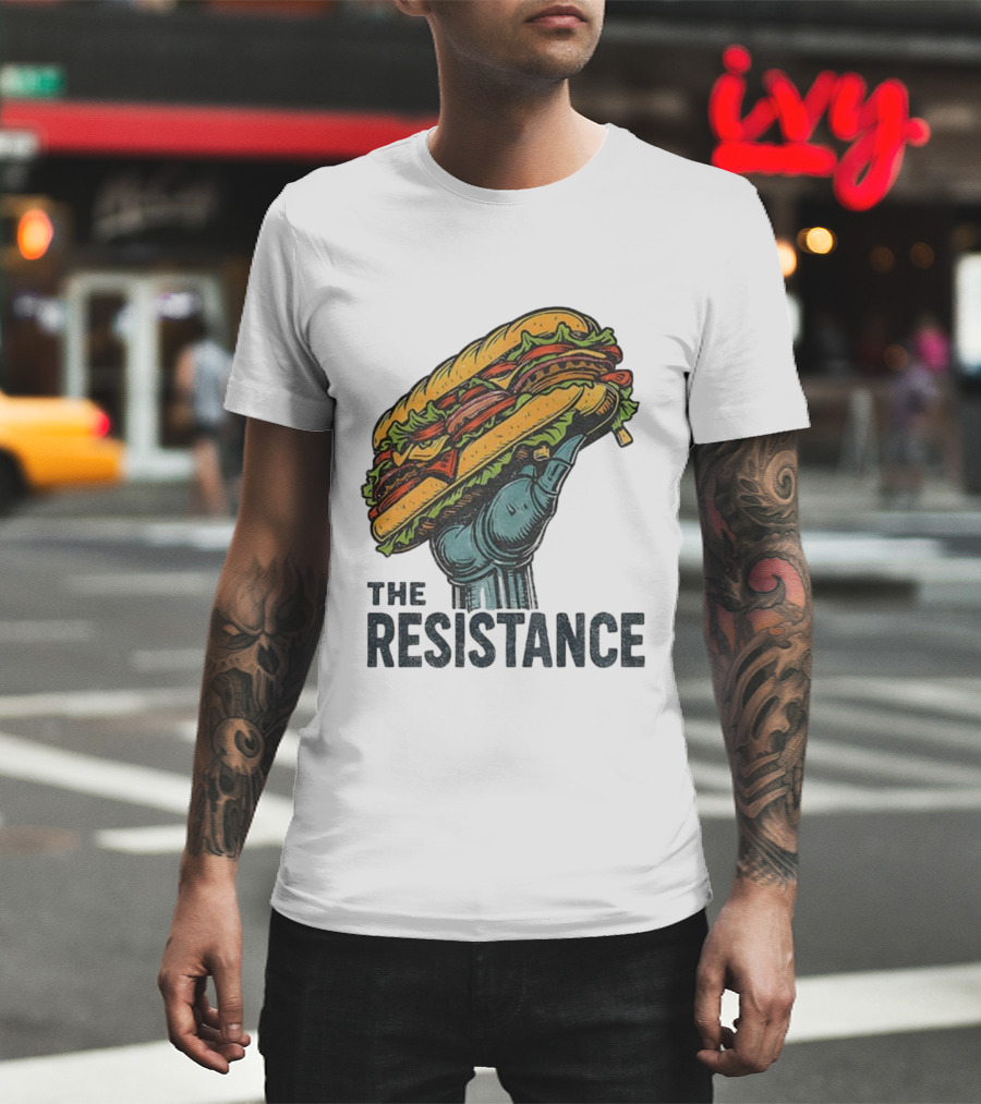 The Resistance Sandwich Fist Abolish ICE Washington T-Shirt