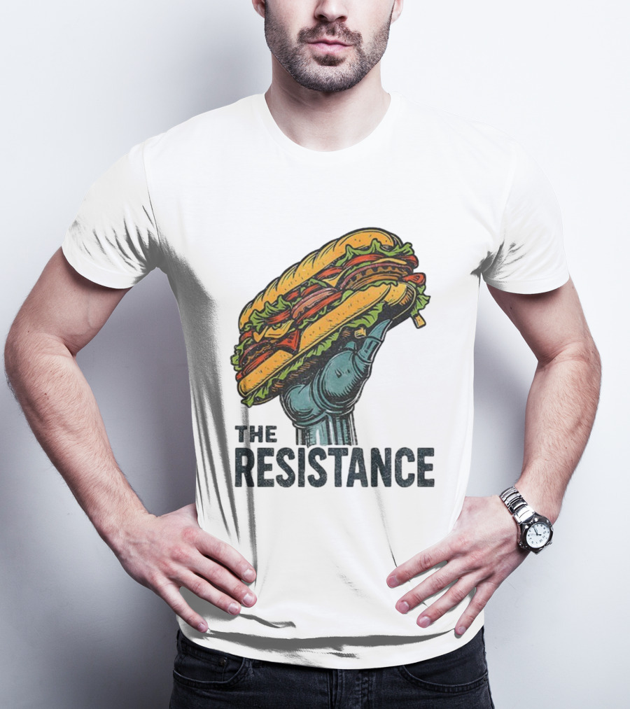 The Resistance Sandwich Fist Abolish ICE Washington T-Shirt